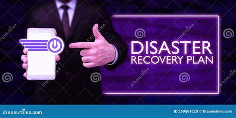 Handwriting Text Disaster Recovery Plan Business Idea Having Backup