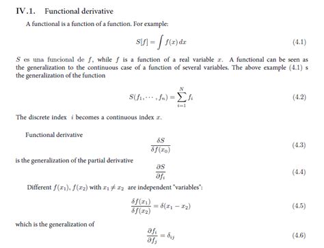Solved Iv 1 Functional Derivative A Functional Is A