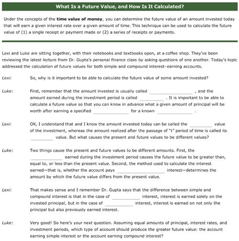 Solved What Is A Future Value And How Is It Calculated Chegg Com