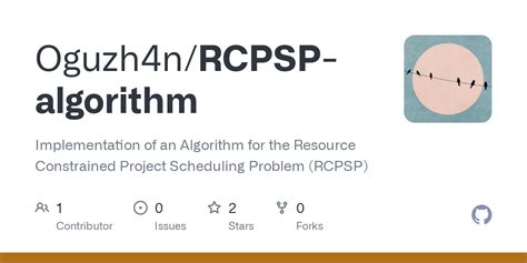 Github Oguzh4nrcpsp Algorithm Implementation Of An Algorithm For