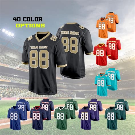 Custom Football Jersey Personalized American Football Jerseys Name Number Logo Embroidery