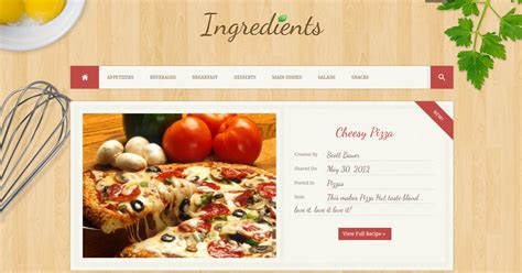 Wordpress Recipe Template