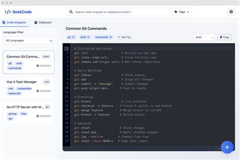 推荐一款开源免费的代码片段管理工具seekcode（数据在本地更安全） 代码片段工具 开元 csdn博客