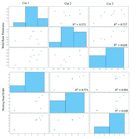 Correlation Matrix And Plot Between The Different Cuts For The Same Download Scientific Diagram