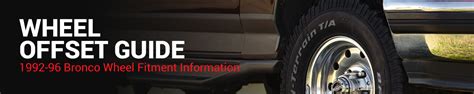 1992 1996 Ford Bronco Wheels And Accessories