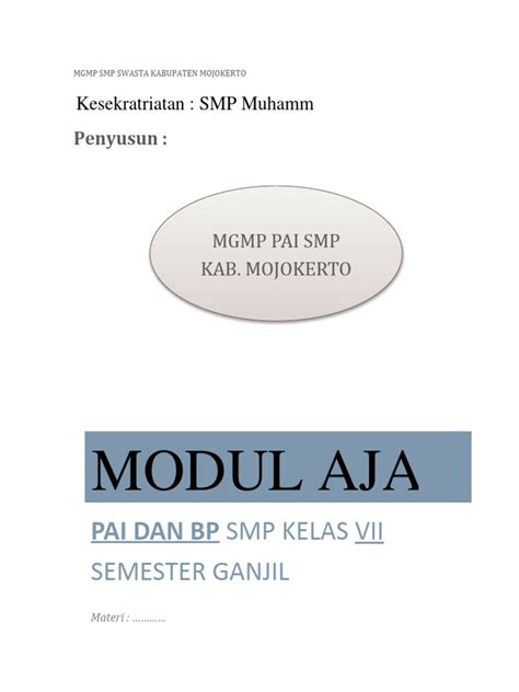 Template Modul Ajar Pdf