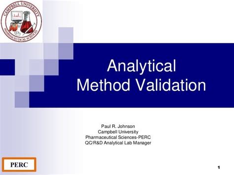 Analytical Method Validation