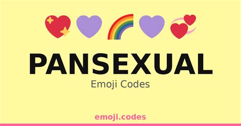Pansexual Emoji Codes 🌈🌟💖💜 — 129 Combinations To Copy And Paste
