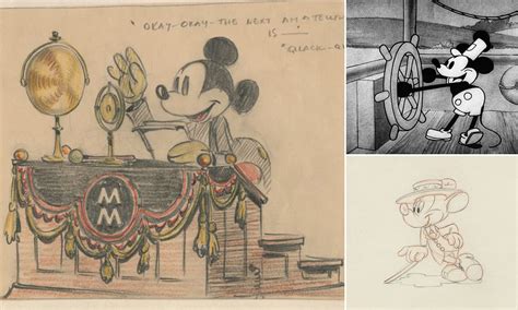 Original Mickey Walt Disney Sketches Walt Disney Original Drawing