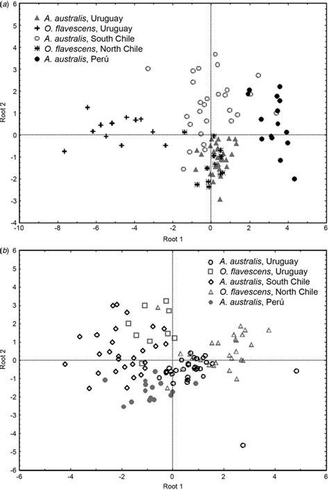Results Of Principal Component Analyses Using Morphometric Measurements Download Scientific