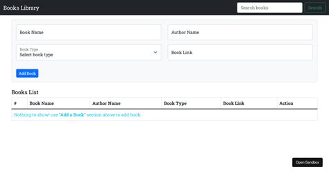 Books Library List Codesandbox