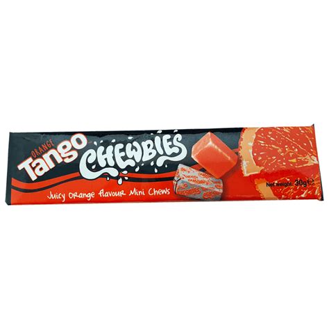 Tango Chewbies Orange British 40x28g Pacific Candy Wholesale