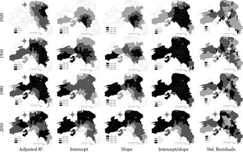 Results Of A Geographically Weighted Regression Model Using Population Download Scientific