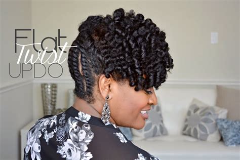 Natural Hair Styles Updo Flat Twist