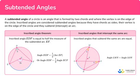 Subtended Math Steps Examples And Questions