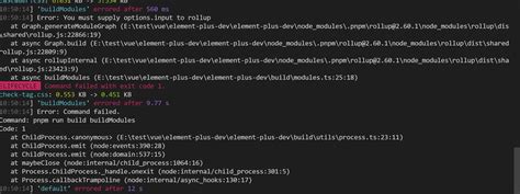 Bug Report Run `pnpm Build` Fail · Issue 4537 · Element Pluselement