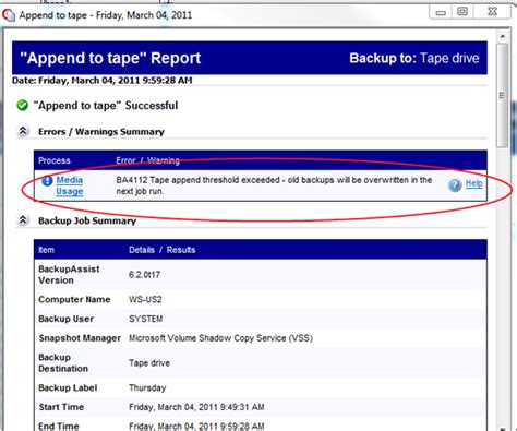 how to append multiple backups to tape using backupassist s zip engine