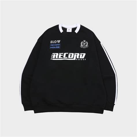 슬로우 스포티 맨투맨 블랙 감도 깊은 취향 셀렉트샵 29cm