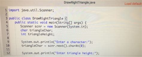 In Java This Program Will Output A Right Triangle Based On User
