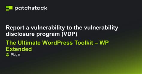 The Ultimate Wordpress Toolkit Wp Extended Managed Vulnerability