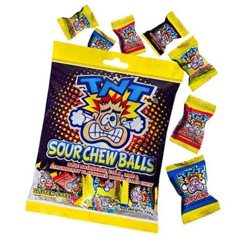 Tnt Assorted Sour Chew Balls 150g I Love This Shop