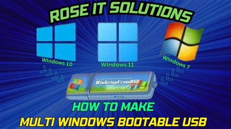 How To Create Multi Bootable USB For Windows Windows And Windows YouTube