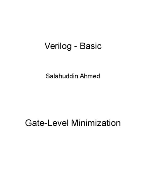 Verilog Mano Pdf Hardware Description Language Computer Programming