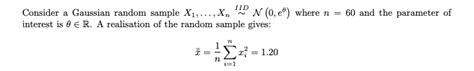 Solved 1 Construct The Method Of Moments Estimator For θ