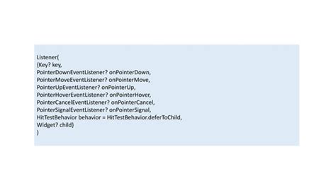 How To Use Listener Class In Flutterpptx