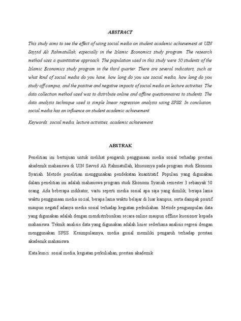 Pengaruh Media Sosial Pada Prestasi Akademik Pdf
