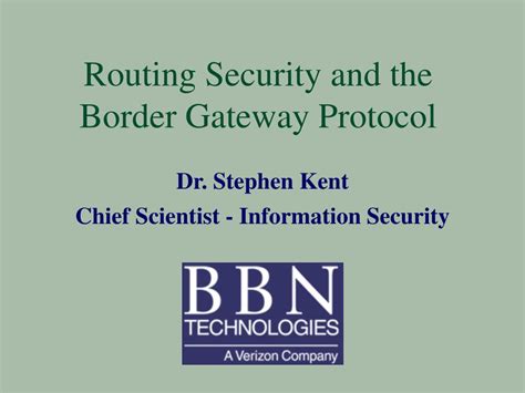 Ppt Routing Security And The Border Gateway Protocol Powerpoint Presentation Id 5674728