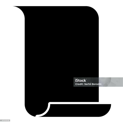 종이 파피루스 오래 된 스크롤 종이 중요 한 문서 템플릿 아이콘 블랙 컬러 일러스트 레이 션에 대 한 양 피 0명에 대한 스톡 벡터 아트 및 기타 이미지 Istock