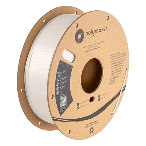 Polymaker Polylite Silk Pla Filament 175mm White 1 Kg Polymaker 123 3d
