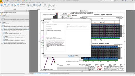 Export Inventor Idw Drawing To Autocad Dwg File Complete With Colors