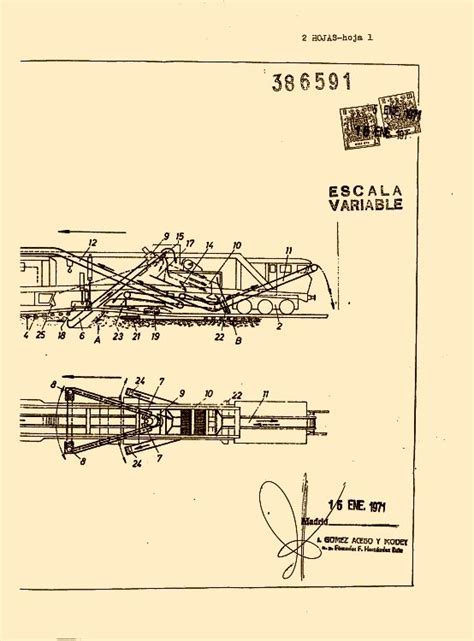 Franz Plasser Bahnbaumaschinen 14 Patentes Modelos Yo Diseños