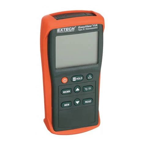 Extech Ea11a Easyview™ Type K Single Input Thermometer Techmaster