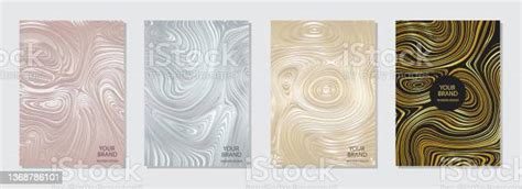 커버 디자인 세트 여러 가지 빛깔의 새틴 엠보싱 배경 그런지 대리석 텍스처 수직 템플릿 기하학적 황금 3d 패턴 실제 디자인 배경 주제에 대한 스톡 벡터 아트 및 기타