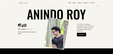 Portfoliowebsite Nextjs Webdevelopment Tailwindcss Anindo Roy