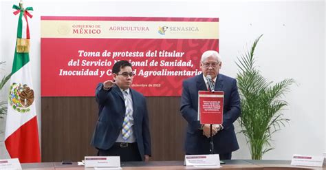 Asume Francisco Javier Calderón Elizalde La Dirección En Jefe Del Senasica Servicio Nacional