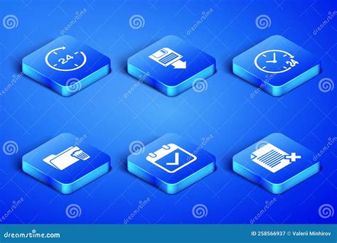 Set Delete File Document Clock Hours Calendar With Check Mark Folder Floppy Disk Backup
