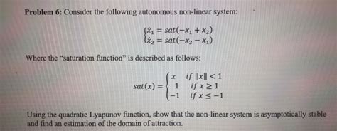 solved problem 6 consider the following autonomous