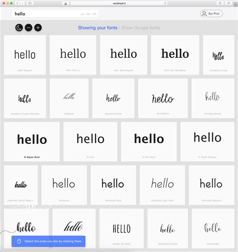 how to preview installed fonts all at once by amanda kay