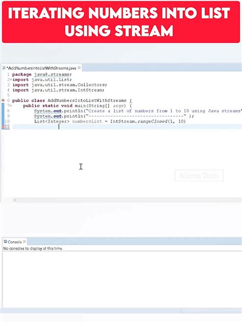 Iterating Numbers Into A List Using Java Stream Java8 Youtube