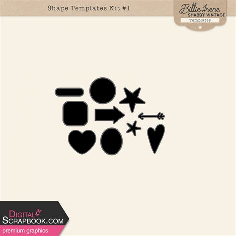 Button Shapes Kit 1 By Billie Irene Graphics Kit Digitalscrapbook