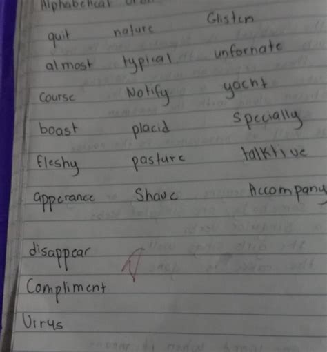 Arrange The Following Word Alphabetical Ordersana Po Ma Answer Ka Agad Hehe Need Na Po Kasi