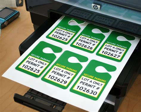 Free Printable Parking Pass Template Printable Templates