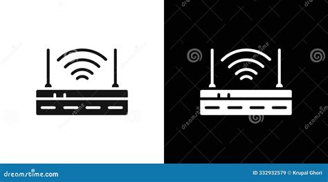 Internet Router Icon Logo Set Vector Stock Vector Illustration Of