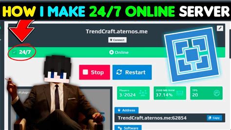 How To Make 247 Online Minecraft Aternos Server