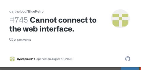 cannot connect to the web interface · issue 745 · darthcloud