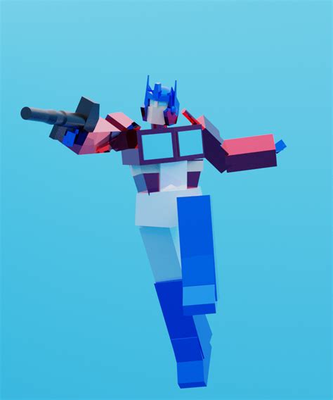 i made optimus prime on blender r blender